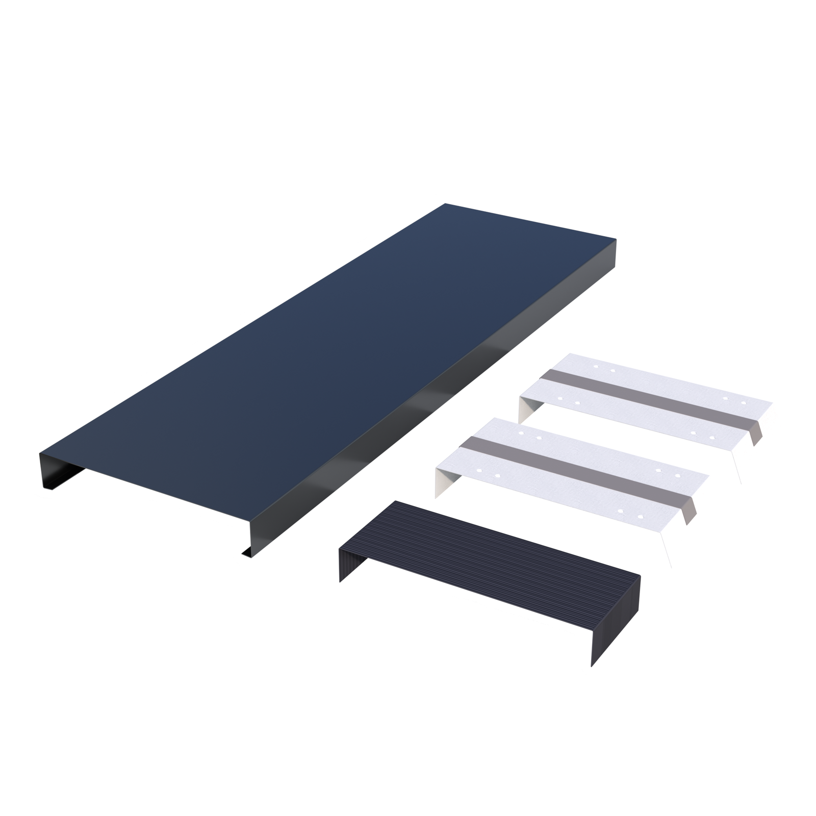 Aluminium - Mauerabdeckung im Set