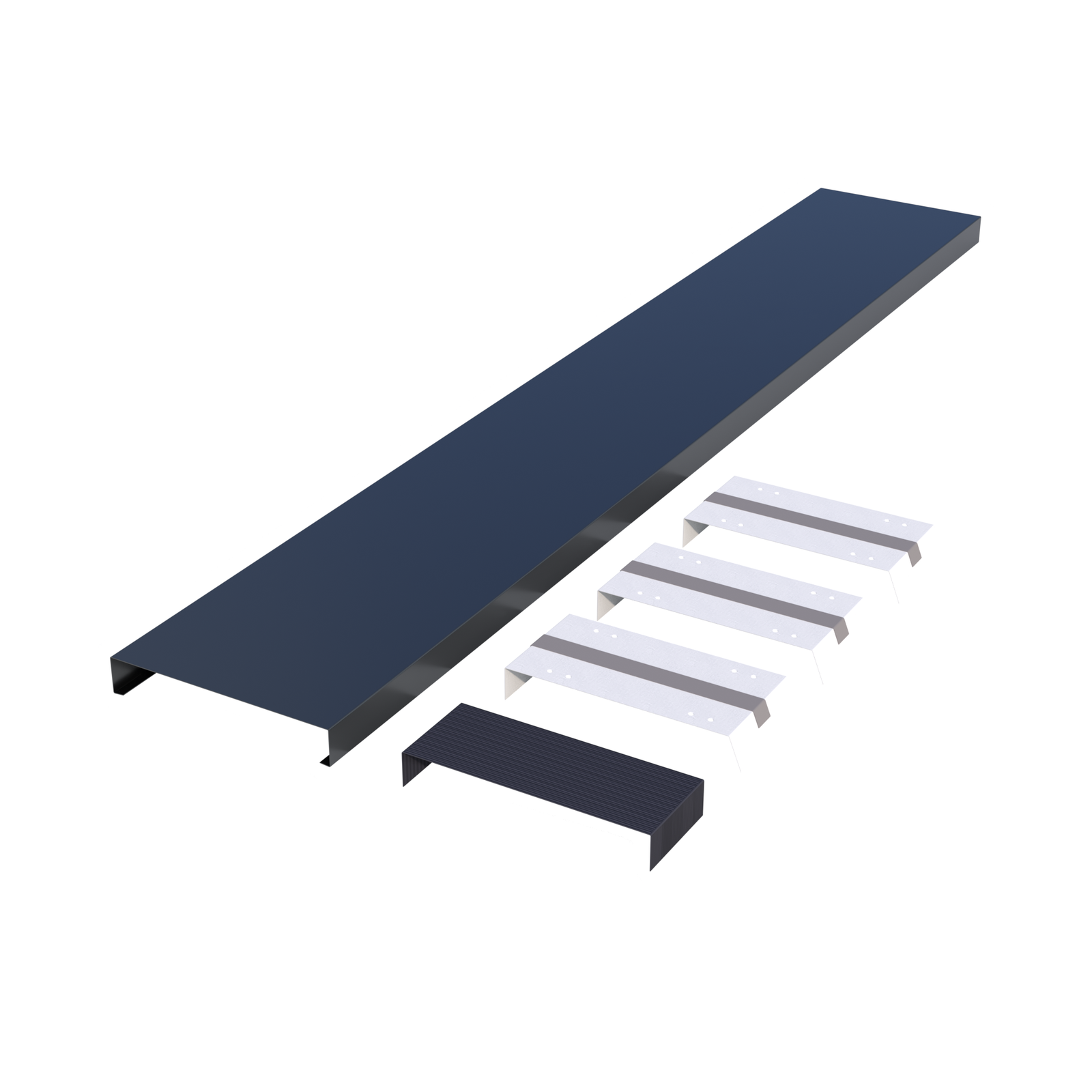 Aluminium - Mauerabdeckung im Set