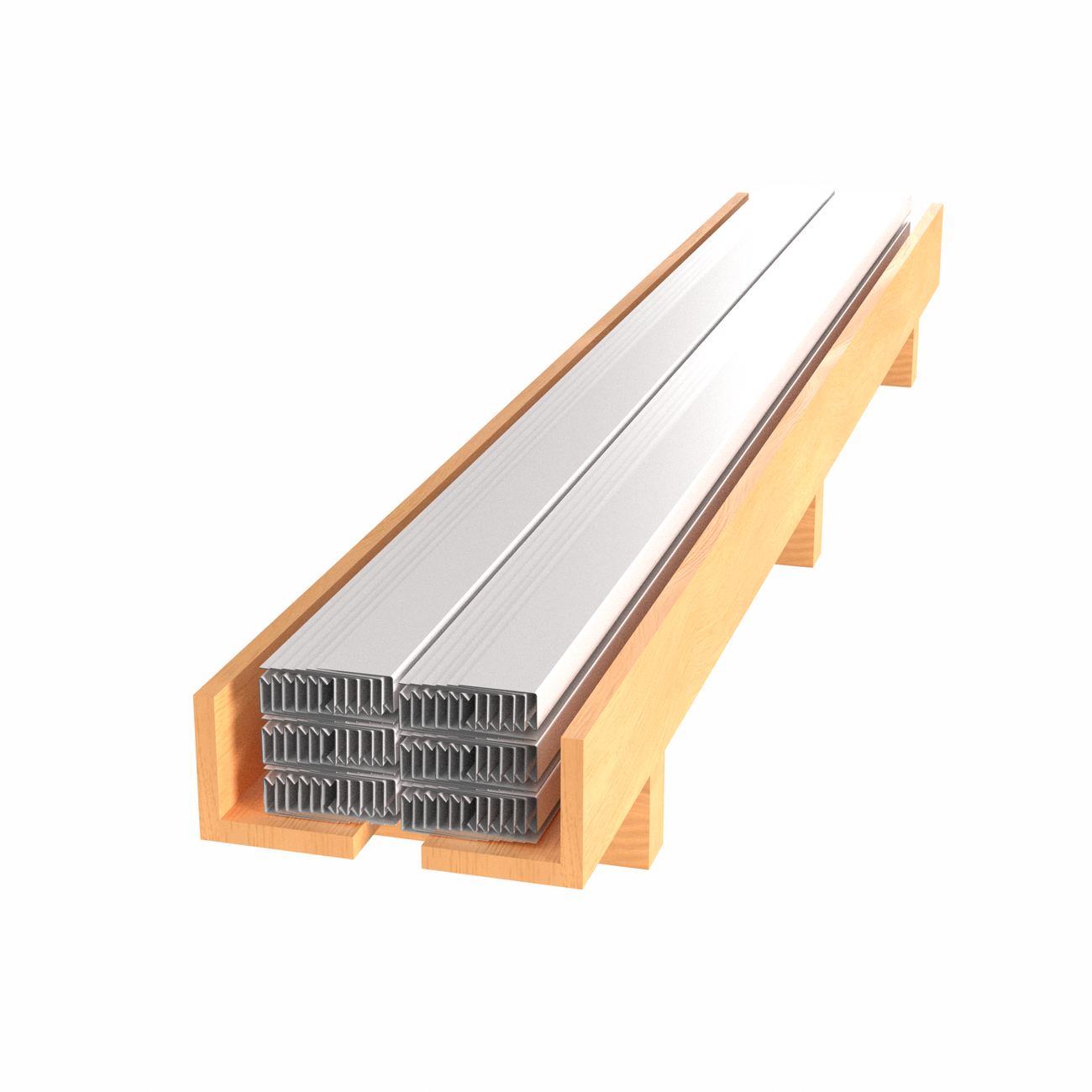 Tropfblech / Traufblech aus Alu 0.8mm - Länge 2000mm / 2m